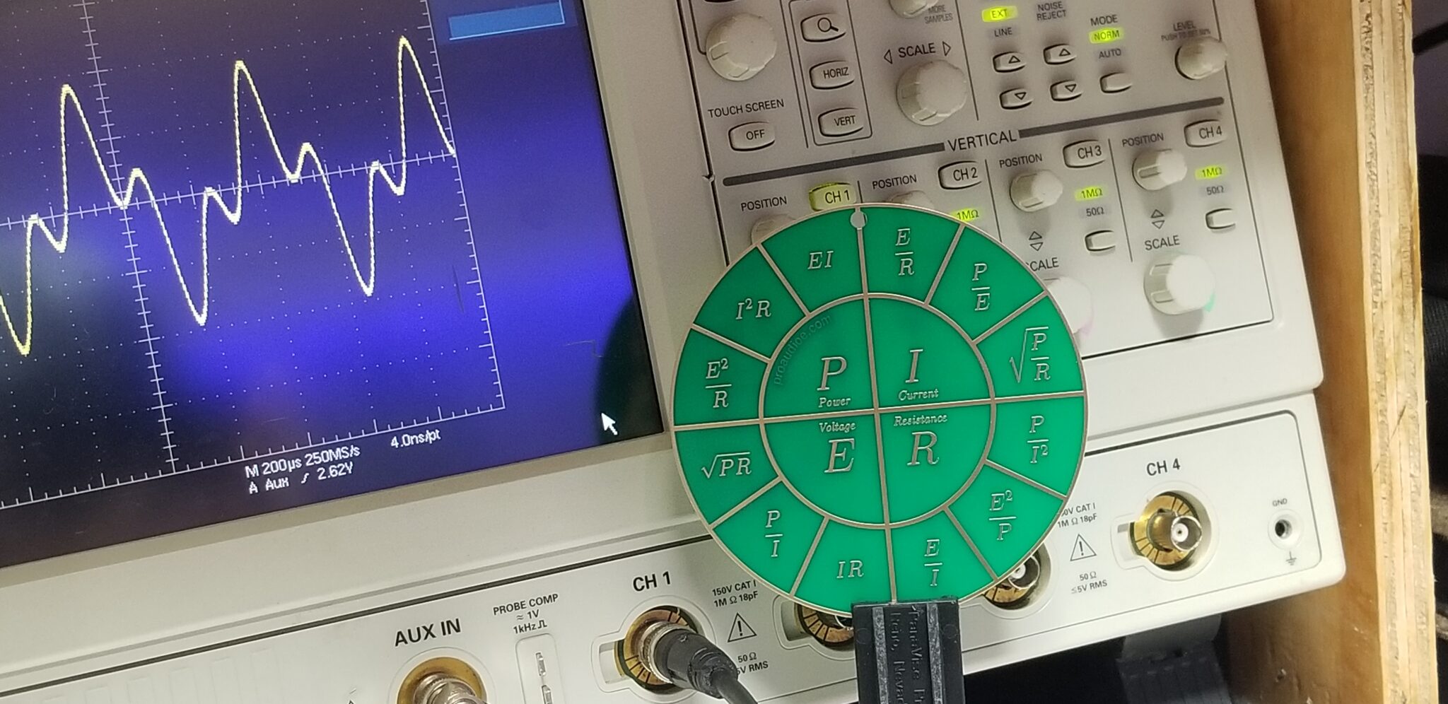 Ohm’s Law/Joule’s Law PCB Wheel | ProAudio Electronics